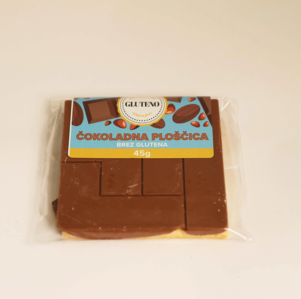 Brezglutenska Čokoladna ploščica Gluteno 45 g | Drinx.si