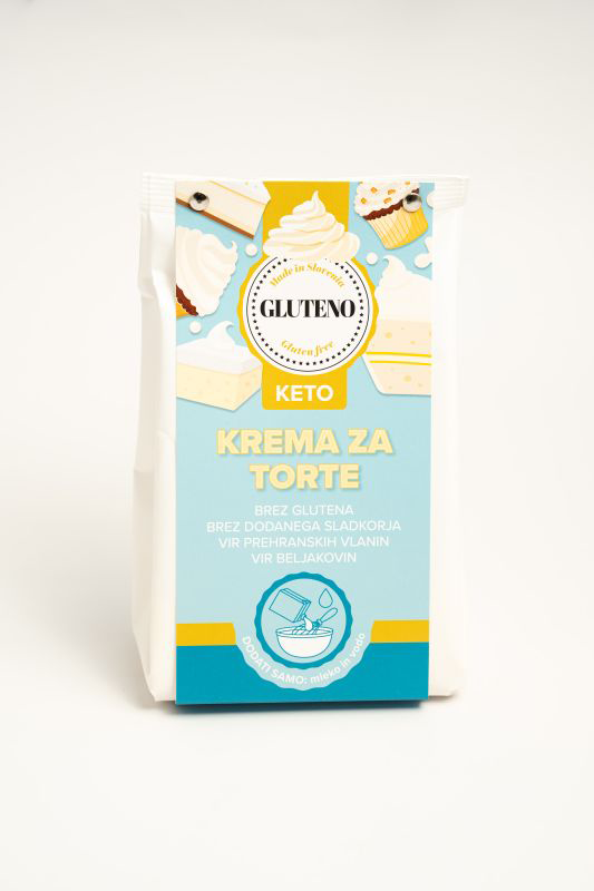 Keto krema za torte Gluteno 200 g | Drinx.si