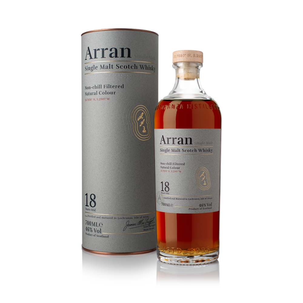 Škotski whisky Arran Single Malt 18Y + GB 0,7 l | Drinx.si