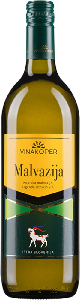 Vino Malvazija 2021 Vinakoper 1 l | Drinx.si
