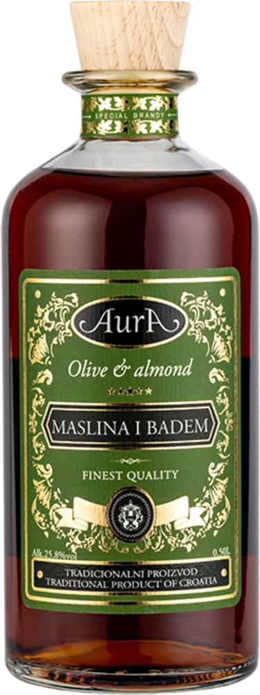 Liker Maslina i badem (oliva in bandelj) Aura 0,5 l | Drinx.si