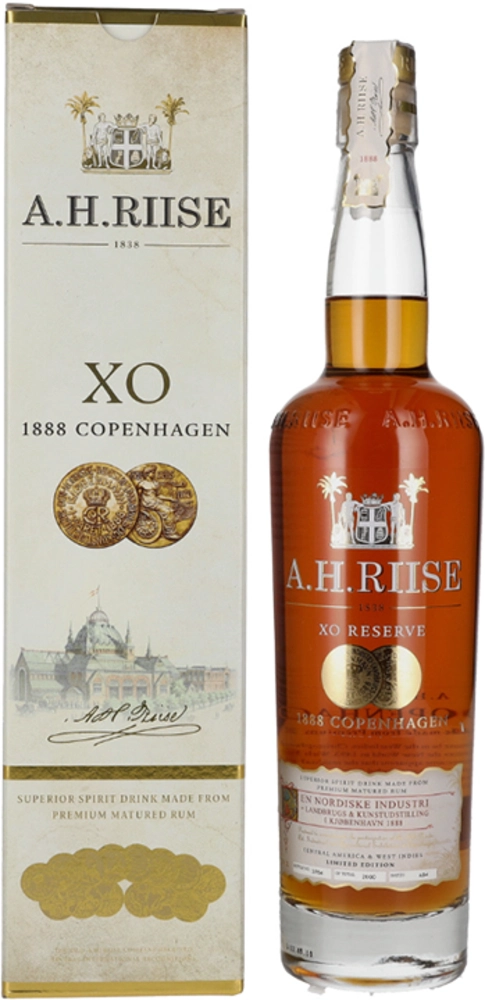 Rum Copenhagen 1888 XO A.H. Riise + GB 0,7 l | Drinx.si